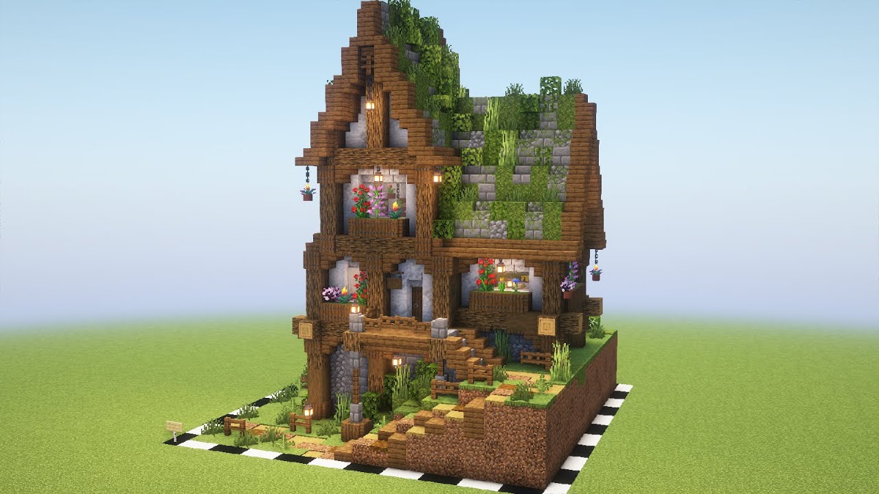 Minecraft | Building a house every day for 100 days | Day 53 ...