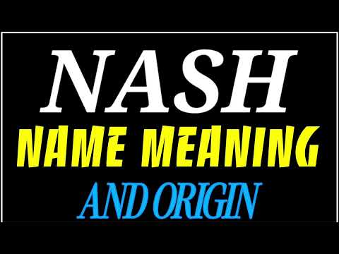 What does the name NASH mean | NASH meaning in english | Meaning of name NASH