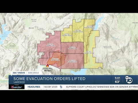 UPDATE: Some evacuation orders lifted as Monte Fire 25% contained at 868 acres