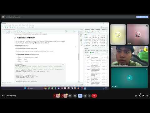 Video Project R studio Analisis Sentimen Aplikasi Edlink