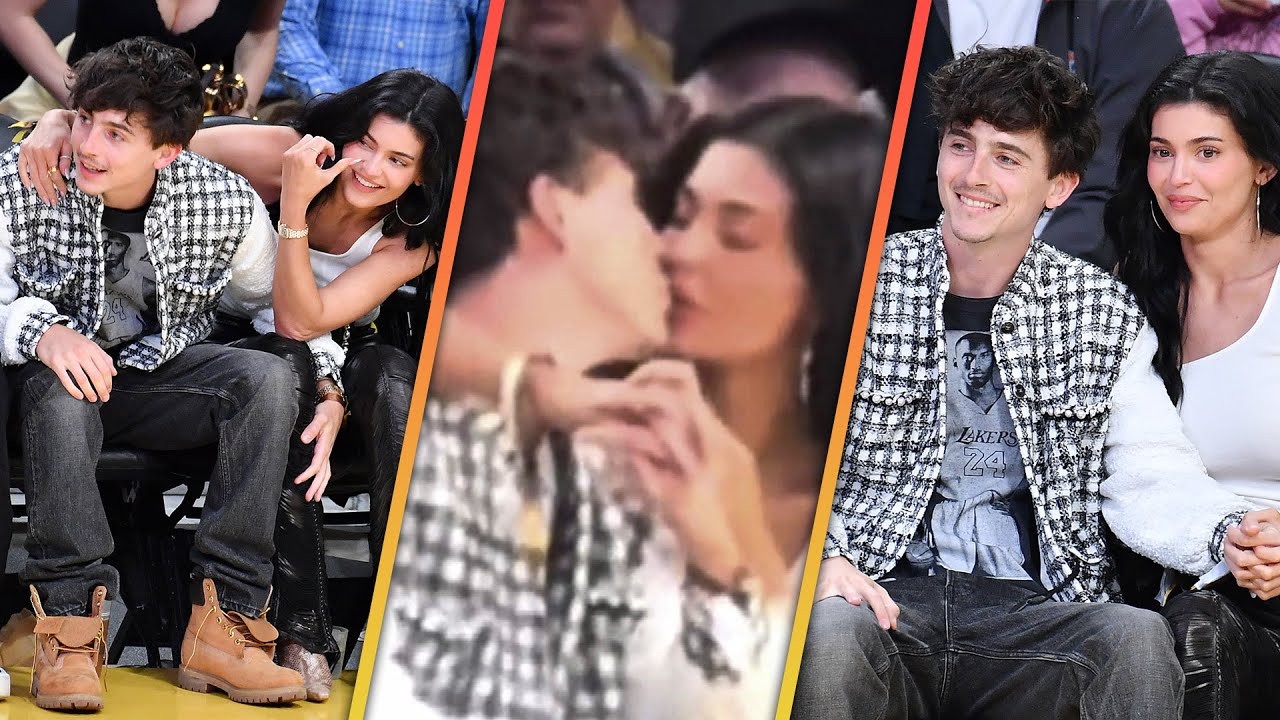 Timothée Chalamet and Kylie Jenner Cuddle Up During Courtside Date Night