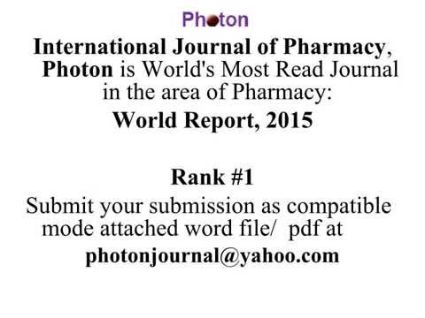 International Journal of Pharmacy