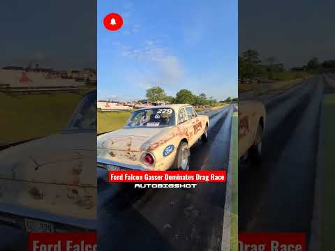 Ford Falcon Dominates Drag Racing 😱 #shorts