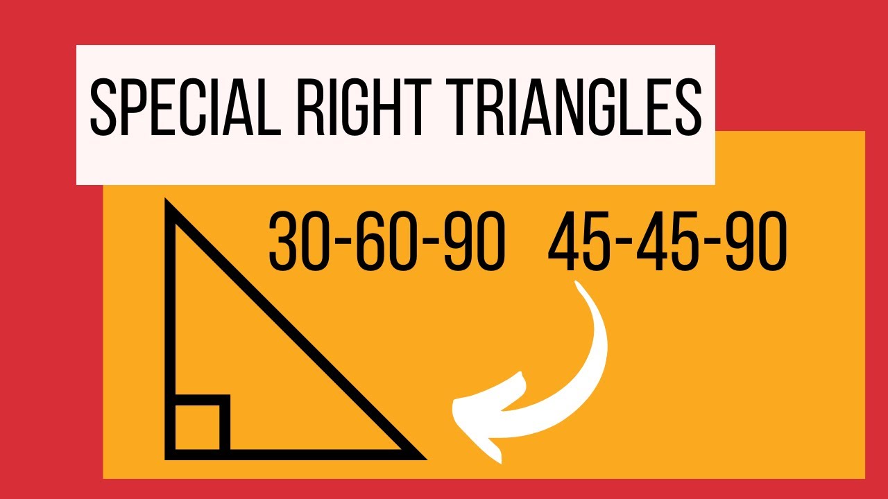 How to use special right triangles to find missing side lengths