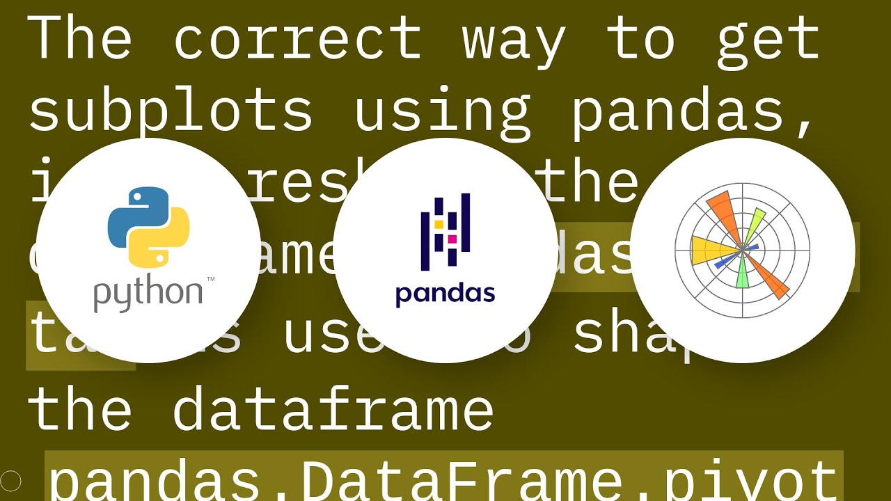 How to create a subplot for each group of a pandas column