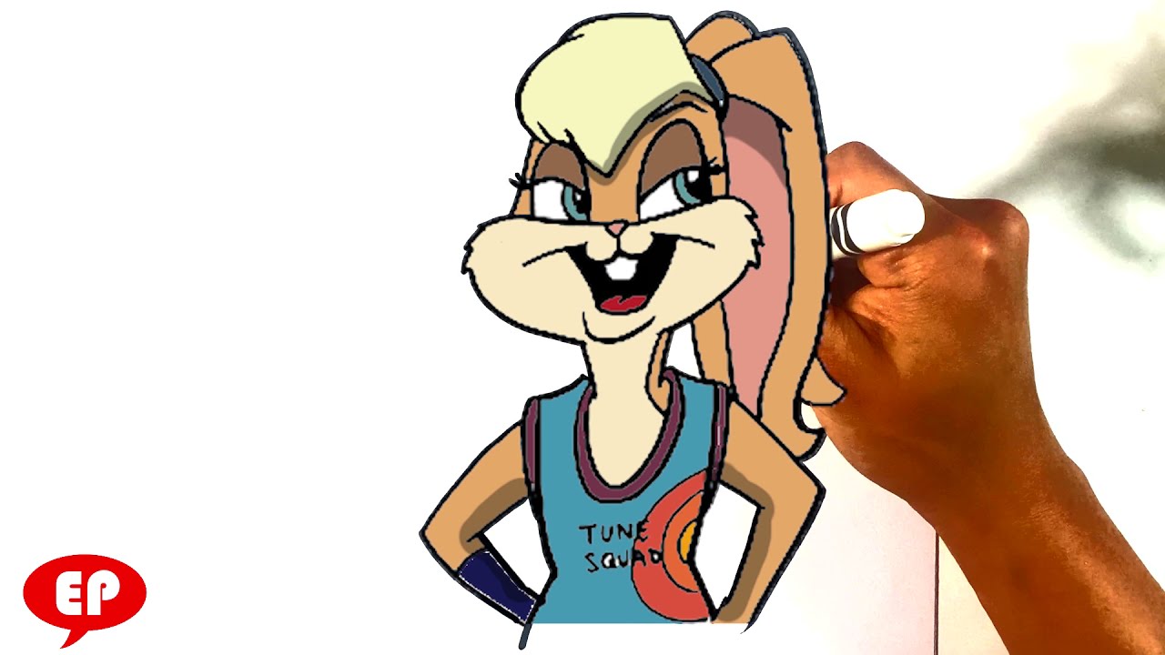 How to Draw Lola Bunny - Space Jam 2 - Easy Step by Step