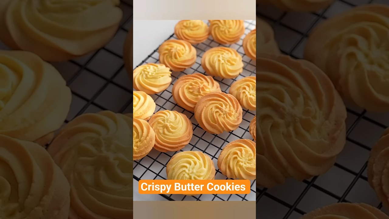 This is the quickest and easiest Crispy Butter Cookies Recipe you'll find out here. Save and try it!