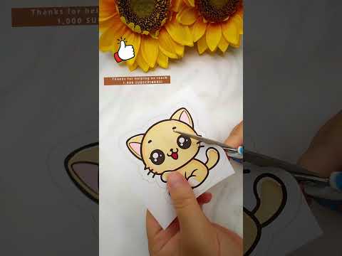 Sticker Cat-Coloring Collection #5 #howcolor #relaxingartvideo #drawing #coloring #mindfulcoloring