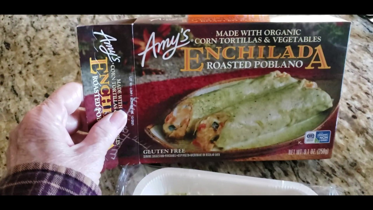 Amy's roasted poblano enchilada
