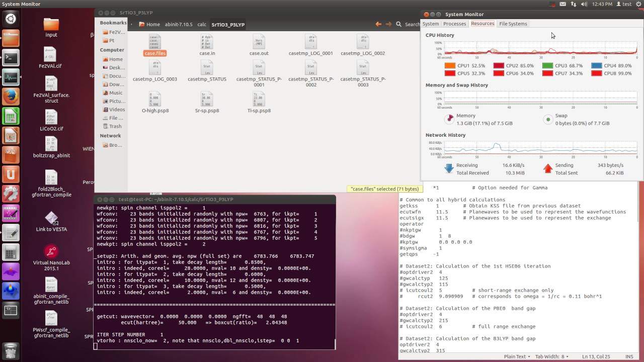 Abinit (B3LYP calculation)