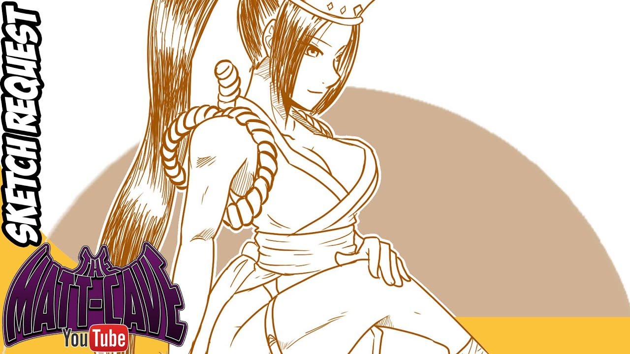 Sketch Request - Mai Shiranui queen over Chun Li