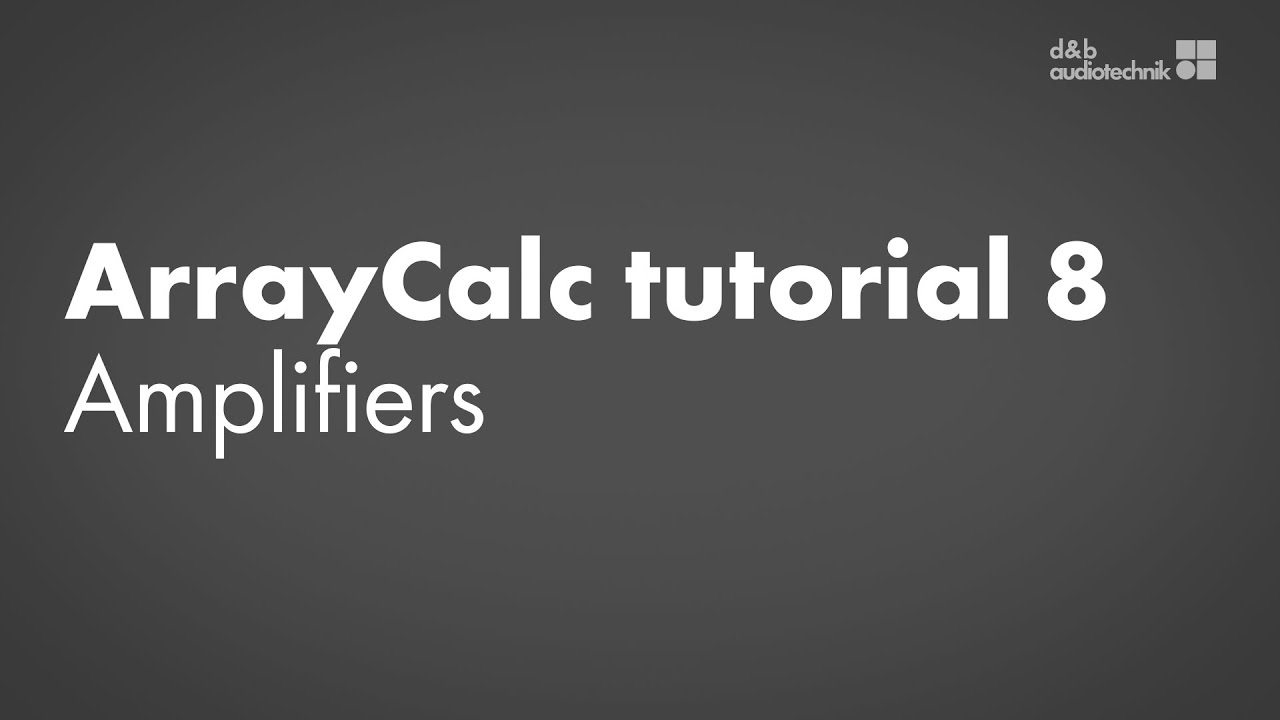 ArrayCalc tutorial 8 Amplifiers: Remote