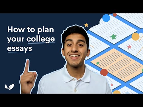 How to plan your college essays