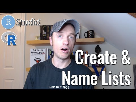 How to Create and Name Lists in R