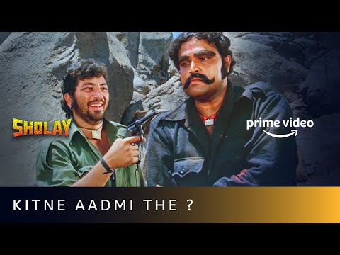 Kitne Aadmi The? - Most Famous Dialogue From Sholay | Gabbar Singh | Amazon Prime Video