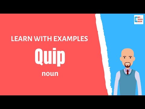 Quip | Meaning with examples | My Word Book