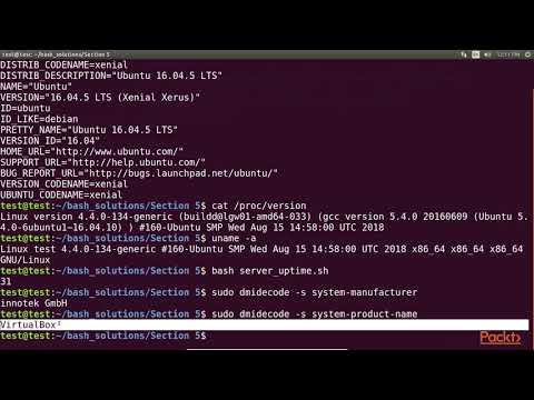 Learn Bash Scripting Solutions Gathering and Aggregating System Information | packtpub com ...