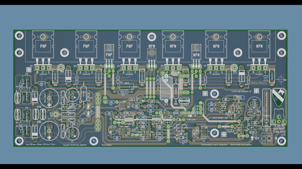 Honey Badger Class AB audio amplifier share PDF files