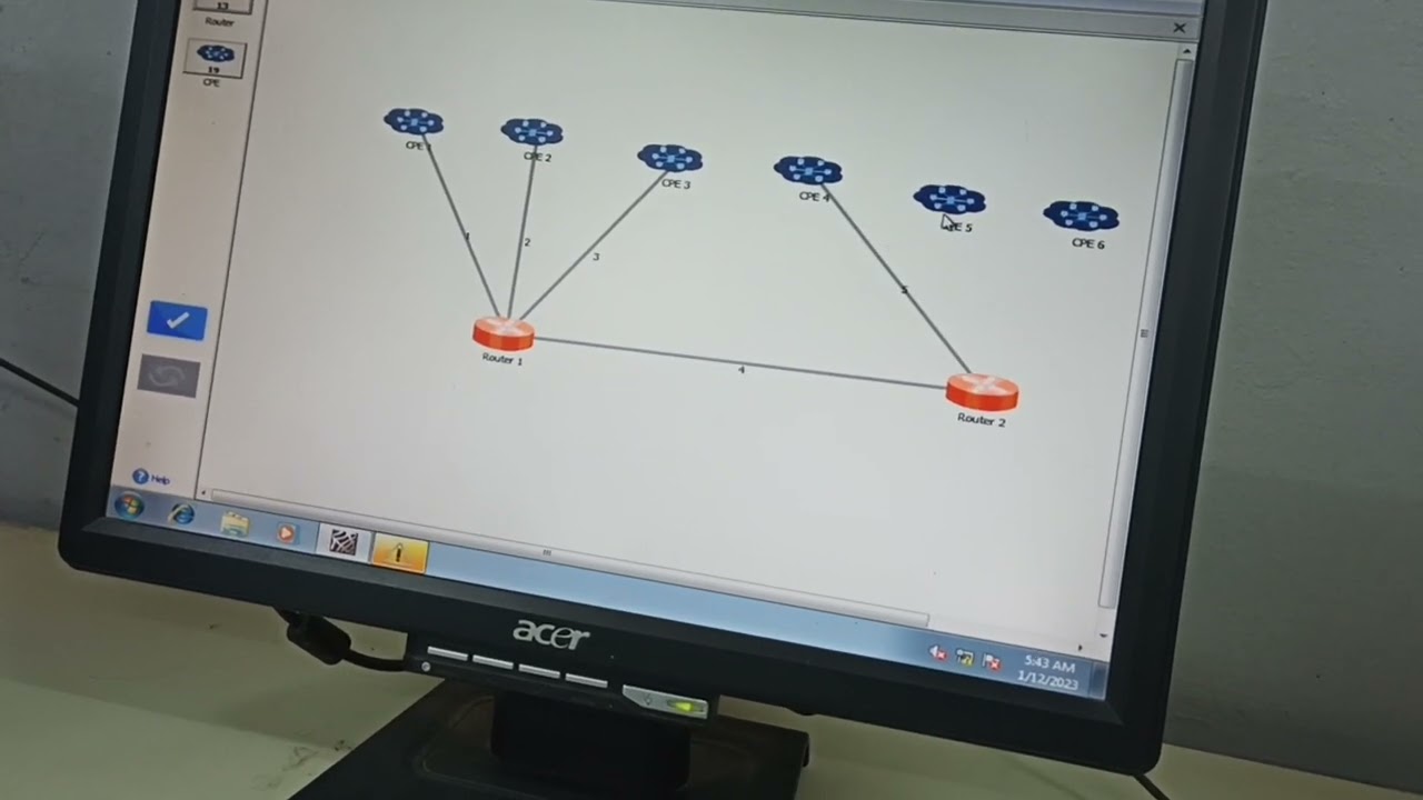 CN Lab simulation 3, sample 3a