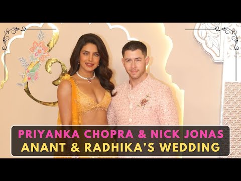 Priyanka Chopra & Nick Jonas Graces The 'Lagna Vidhi' Of Anant Ambani & Radhika Merchant