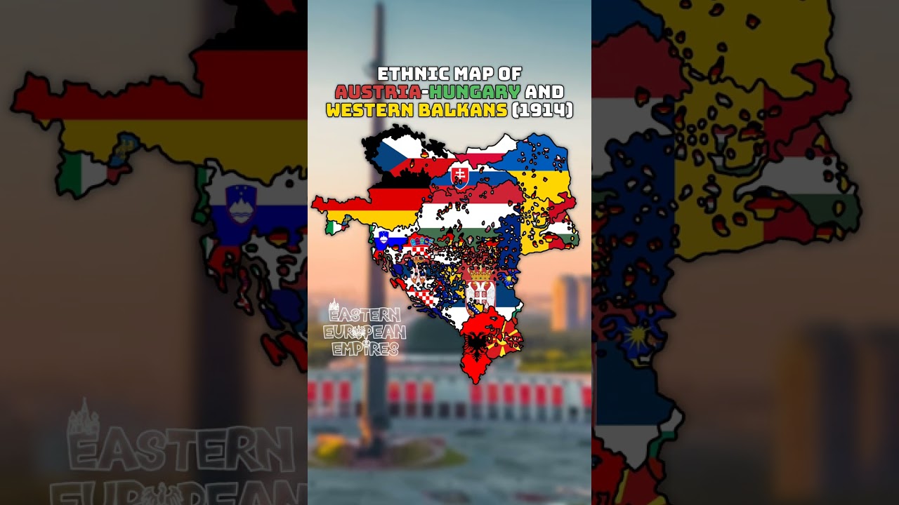 Ethnic map of Austria-Hungary and the Western Balkans #geography #history #map #europe #balkan