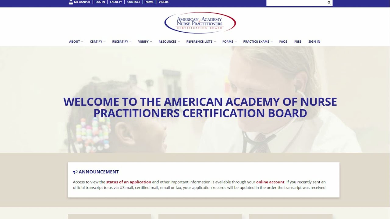 AANPCB how-to video: Applying for recertification