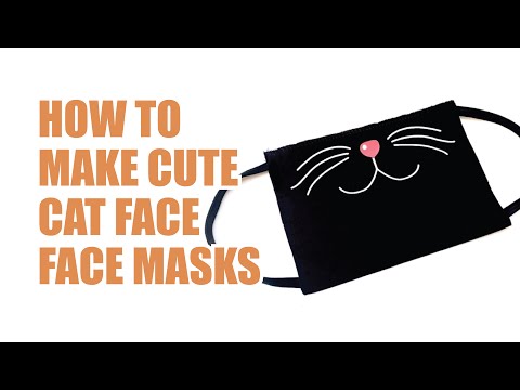 How to Make Cute Cat Face Masks | Cricut Machine | Apply HTV