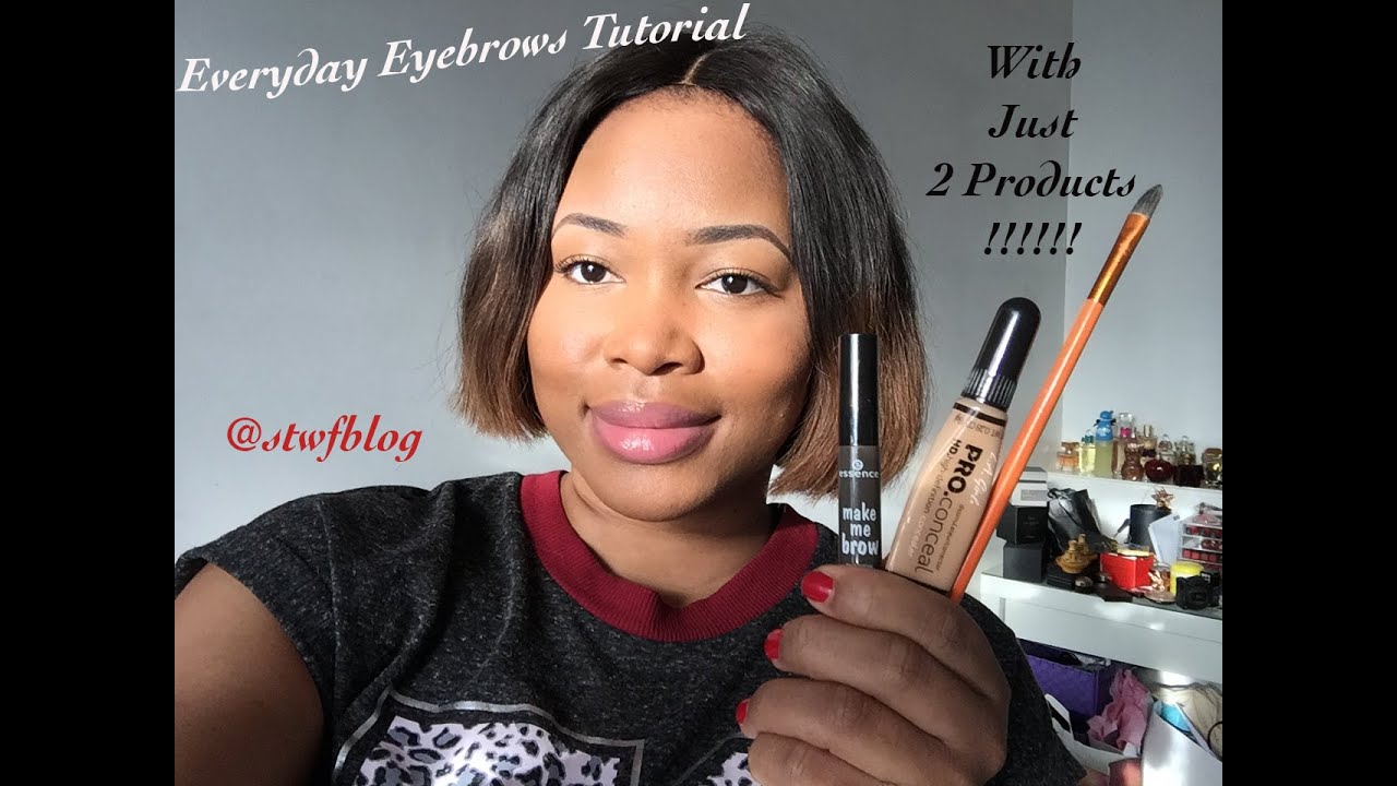 Everyday EYEBROWS TUTORIAL using only TWO products