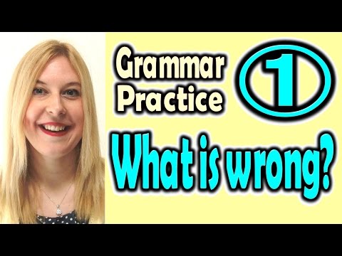 What is wrong? (1) (Grammar Practice) [ ForB English Lesson ]