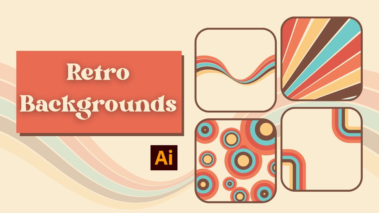 How to Make Retro Backgrounds in Adobe Illustrator | Easy Tutorial