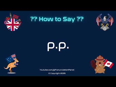 📚 🎤 How to Pronounce p.p.? (CORRECTLY) | Pronunciation Planet