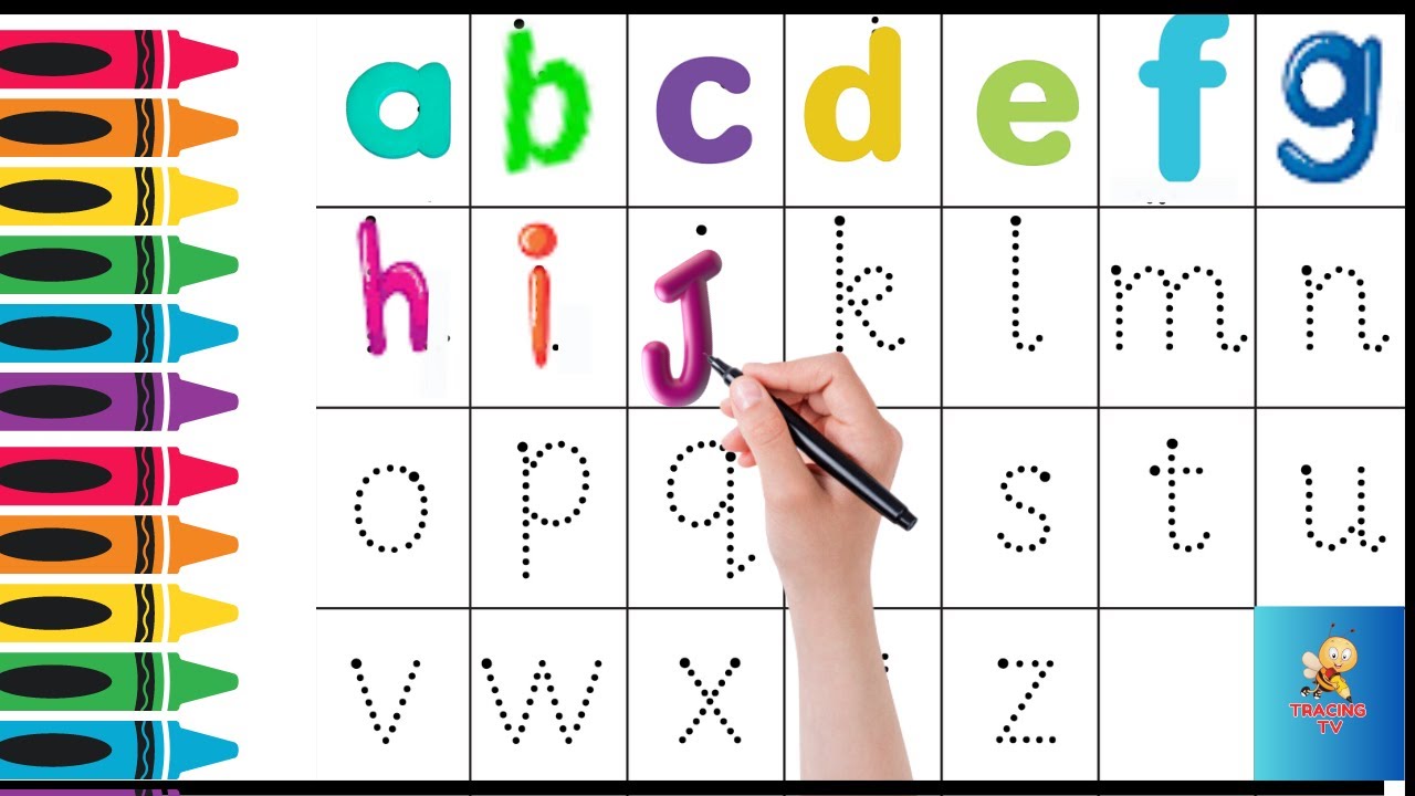 Abcd Alphabets | a-z alphabet tracing worksheets | A for Apple B for Ball