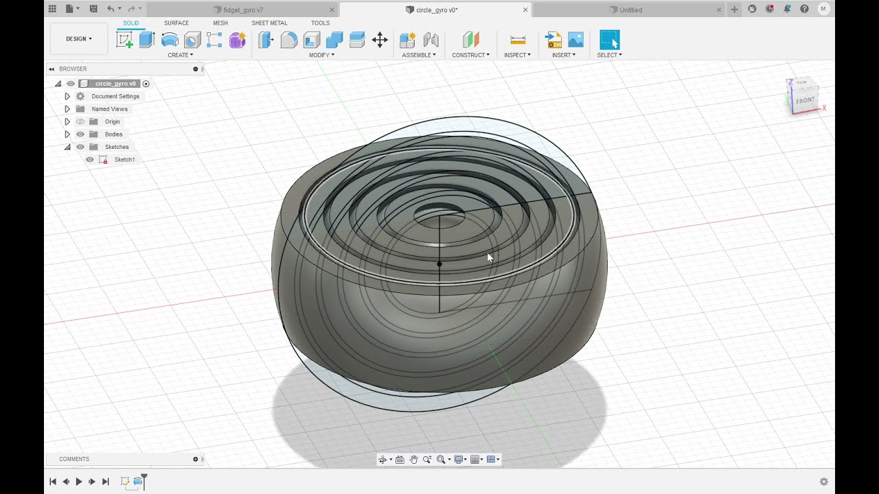 Gyroscopic Fidget Rings - Fusion 360 Tutorial