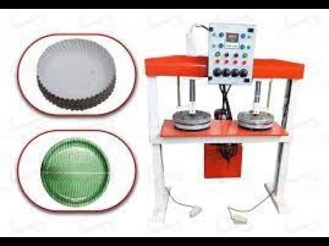 Paper Plate Making Machine - Hydraulic Double Die Paper Plate Machine ...