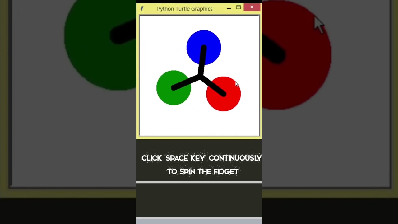 Fidget SPINNER in Python   #shorts
