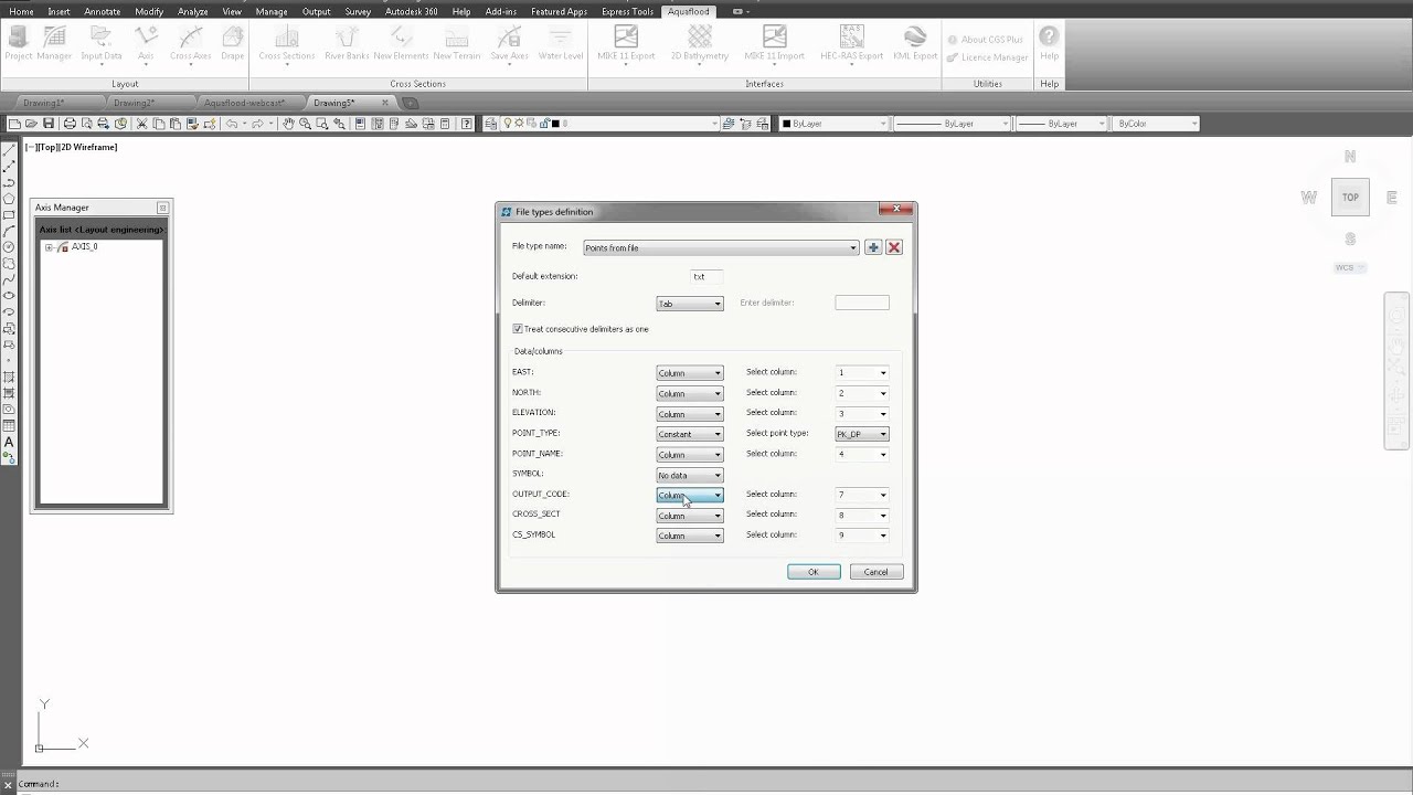 Importing Survey Points from txt file