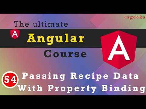 Learn Angular 9 Tutorial 54 Passing Recipe Data with Property Binding - Mind Luster