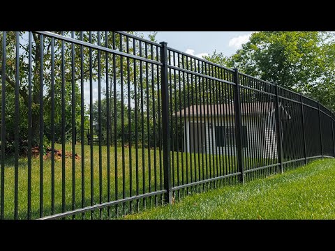 Aluminum Fence Installation in Wheaton, IL - Illinois Fence Company #1019