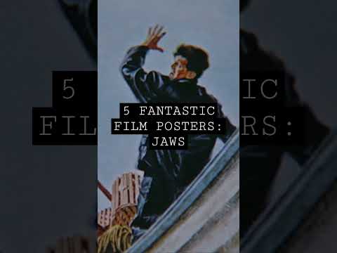 5 FANTASTIC JAWS FILM POSTERS! Watch my review of Laurent Durieux’s poster on my channel. 🦈