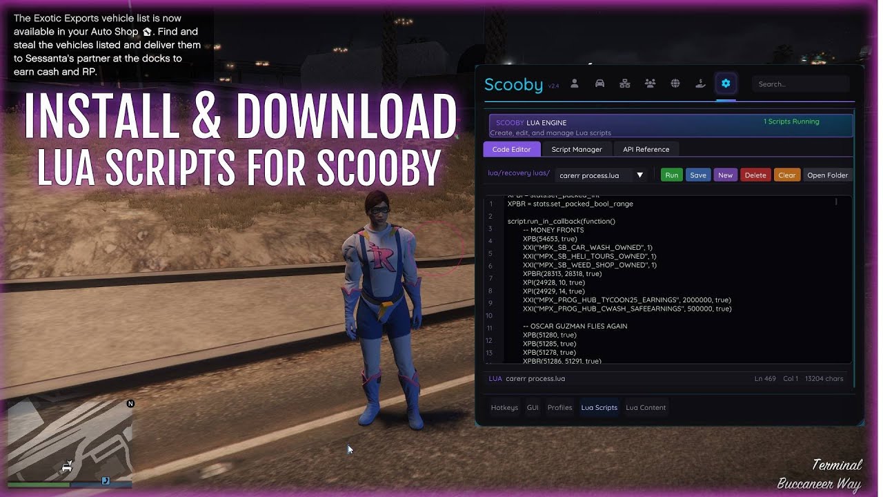 How To Download & Install Lua Scripts For Scooby Menu