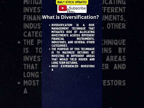 What is Diversification | How to Mitigate risk in Investments| Stock Market