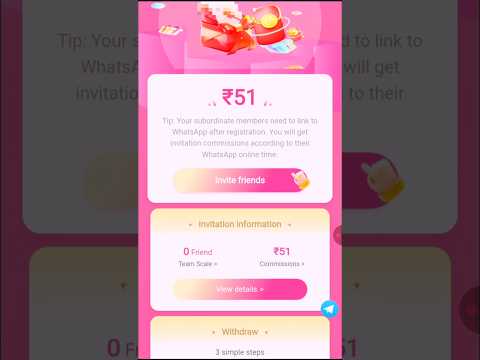 Taskaa WhatsApp Earning Aap 🤑🤑 new earning app today #whatsappearningapp #smartphone #makemoneyper