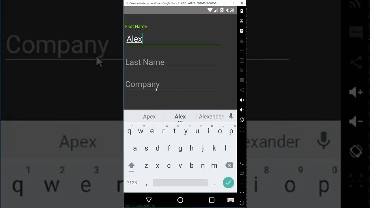 React Native: Input with Animation