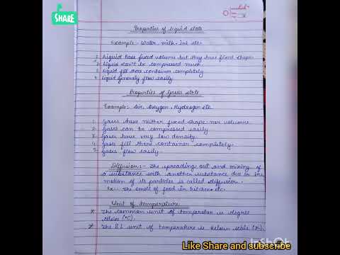 Chemistry chapter 1 Matter in our surroundings Class 9th NOTES (NCERT)