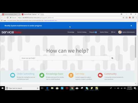 ServiceNow Portal Announcement | Servicenow Kingston feature