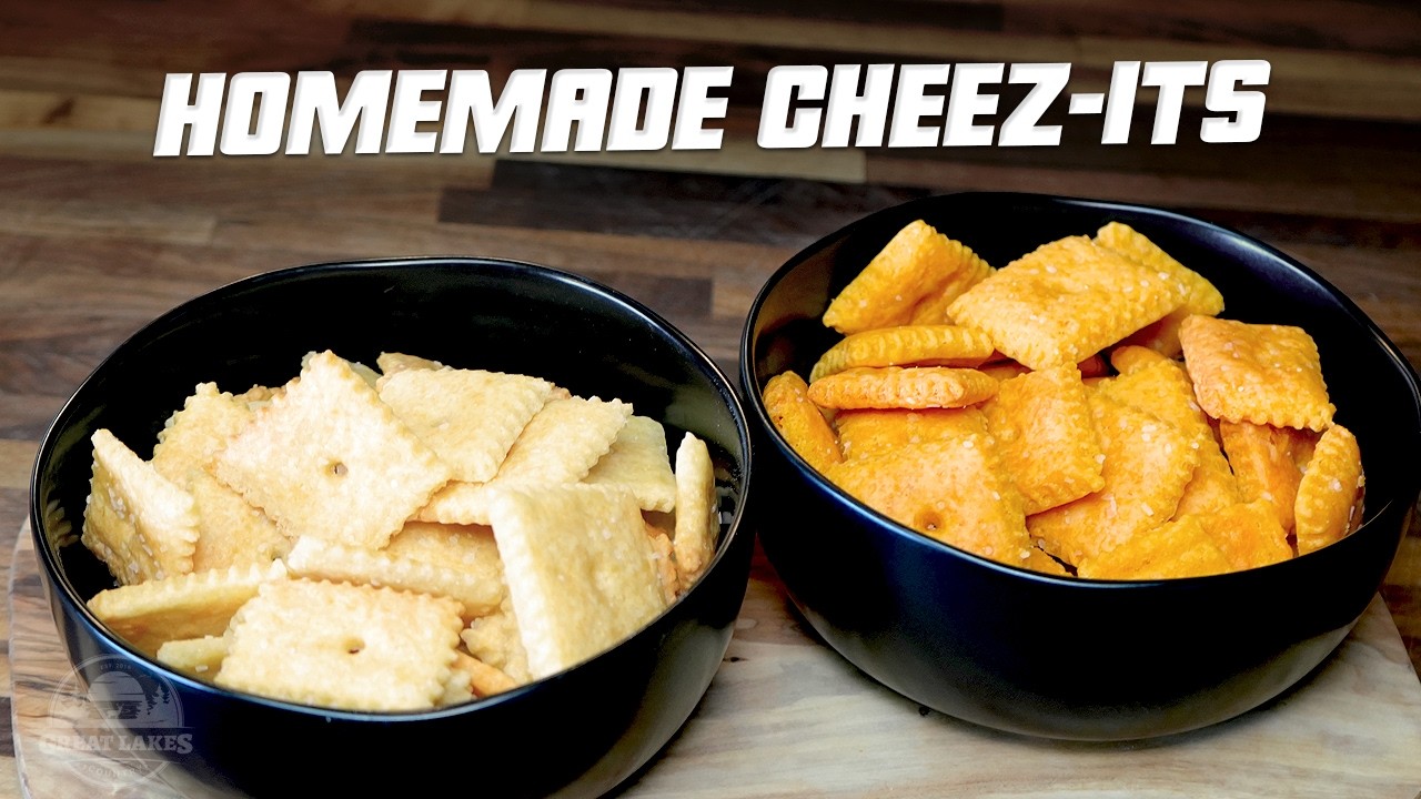 Homemade Cheez-It Crackers - Making Crispy Cheddar Cheez-Its (plus Bonus Swiss Cheese Version)