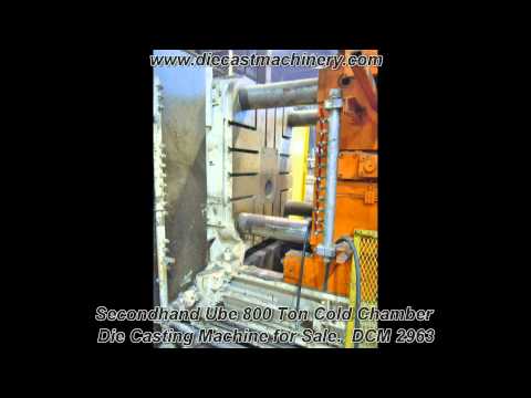Used Ube 800 Ton Cold Chamber Die Casting Machine. DCM 2963