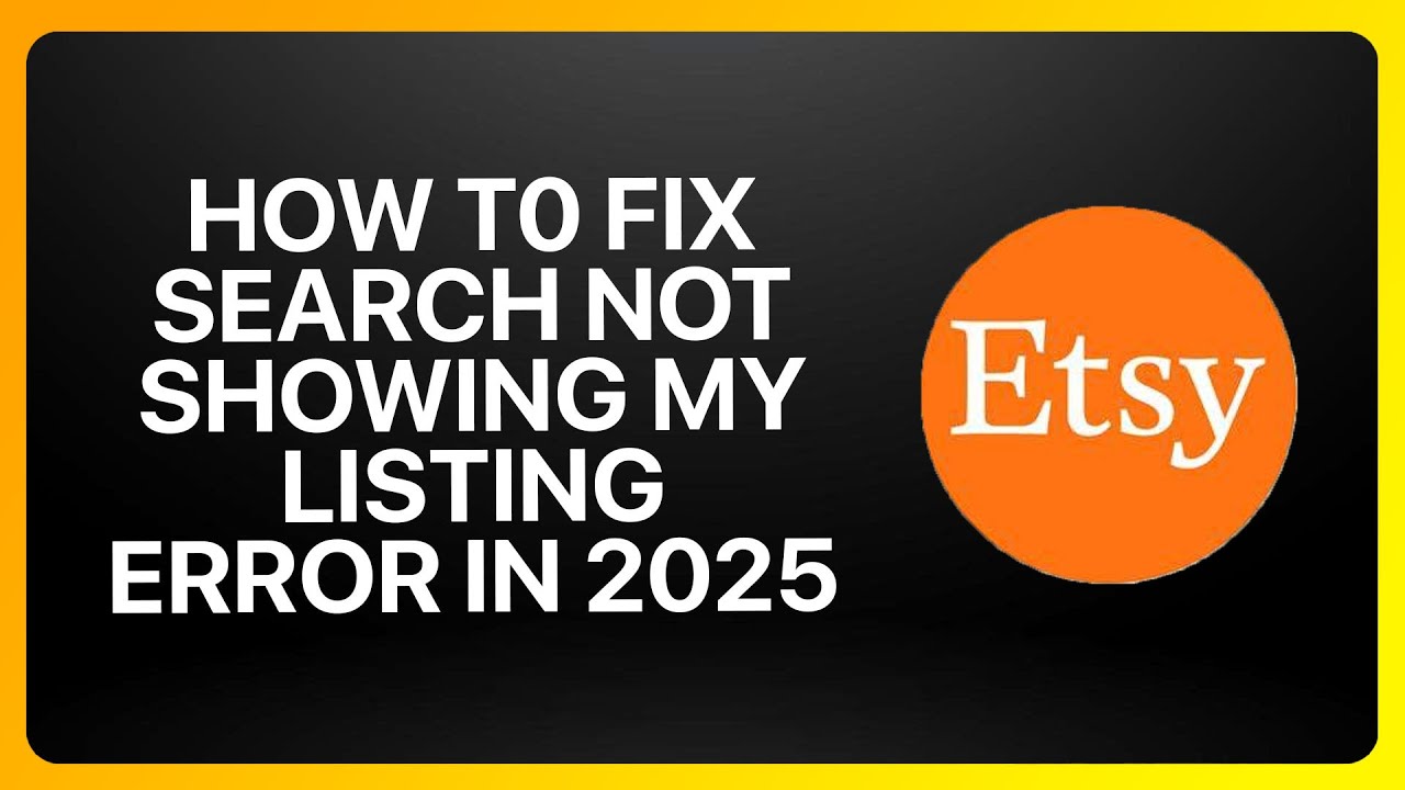 How To Fix Etsy Search Not Showing My listings in Etsy ! Tutorial