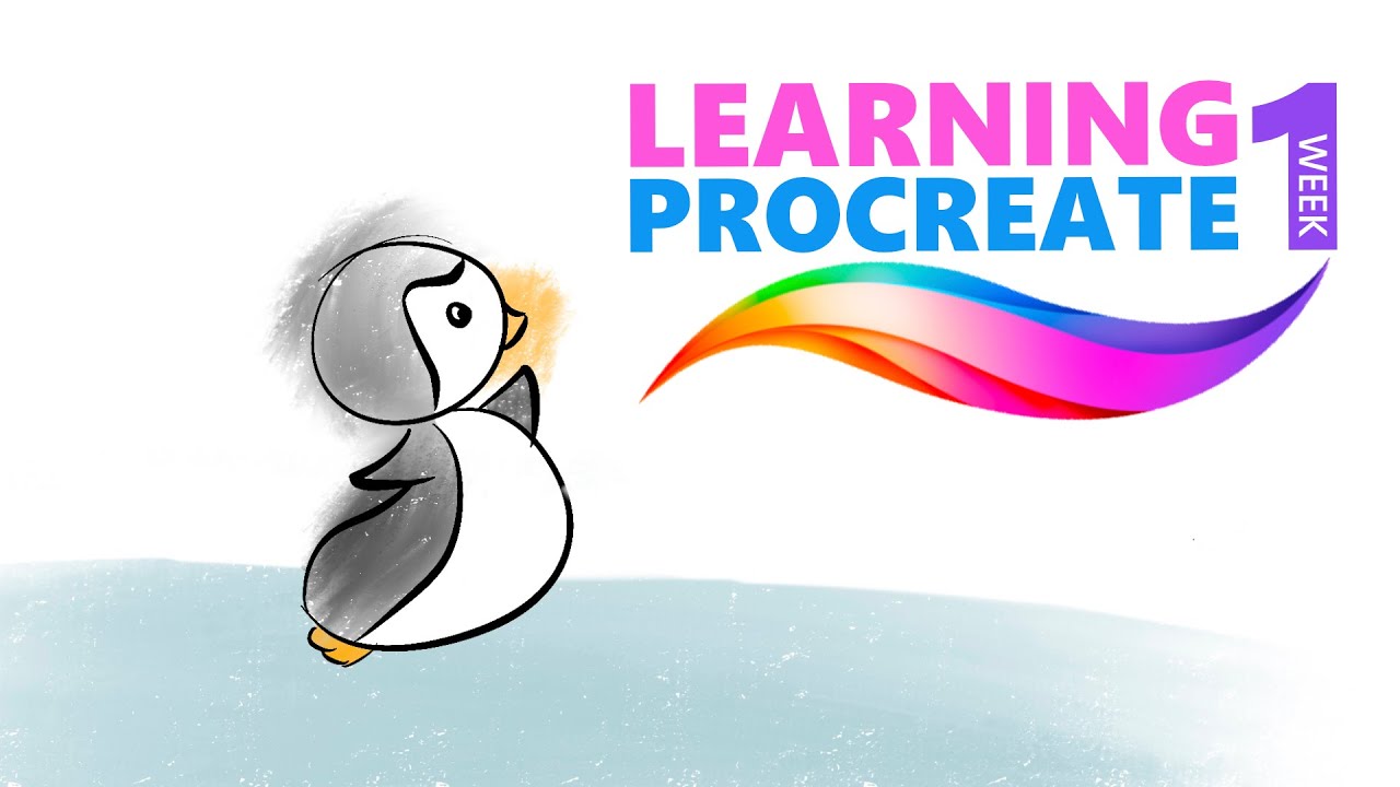 Learning Procreate Week 1 • Studying with Beginner's Guide to Digital Painting in Procreate Art Book