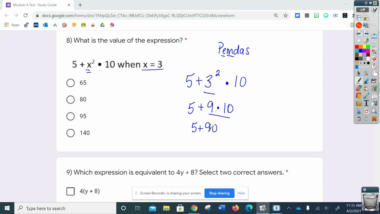 Module 4 Test Study Guide